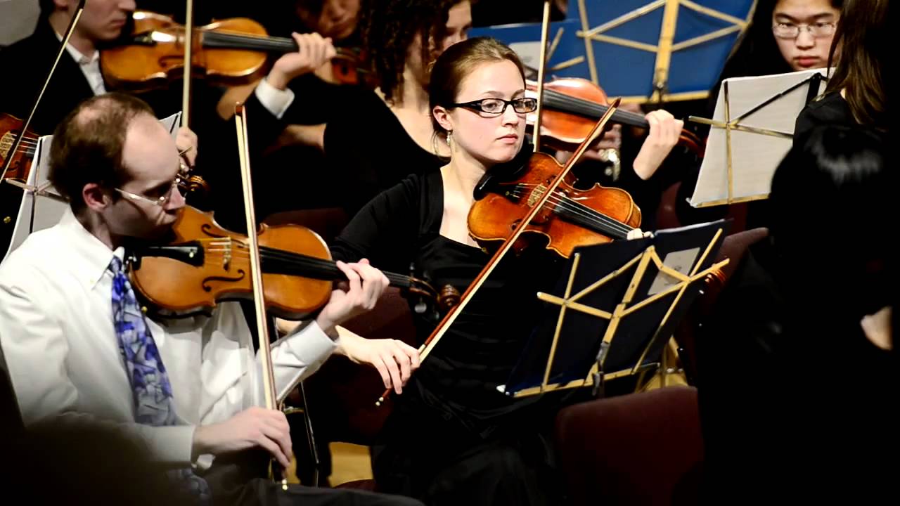 Val Plays Violin at the All University Orchestra Concert - YouTube