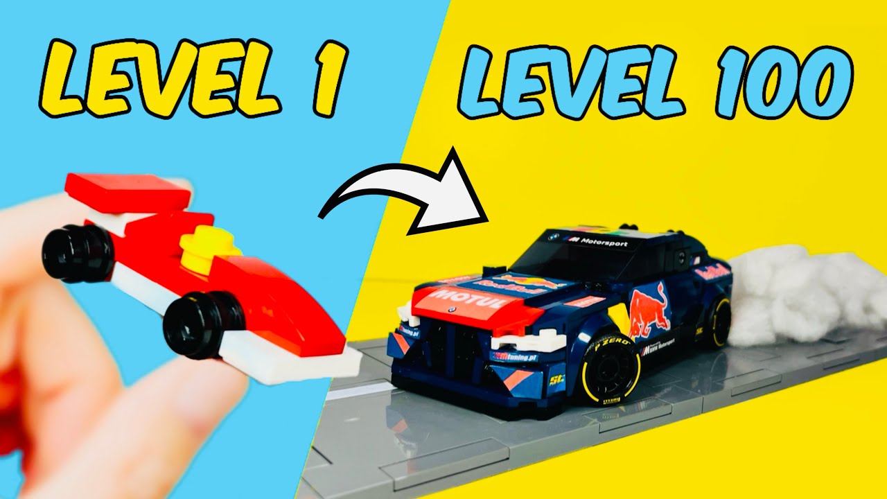 Level 1 Vs Level 100 Lego Car… | Build Challenge - YouTube