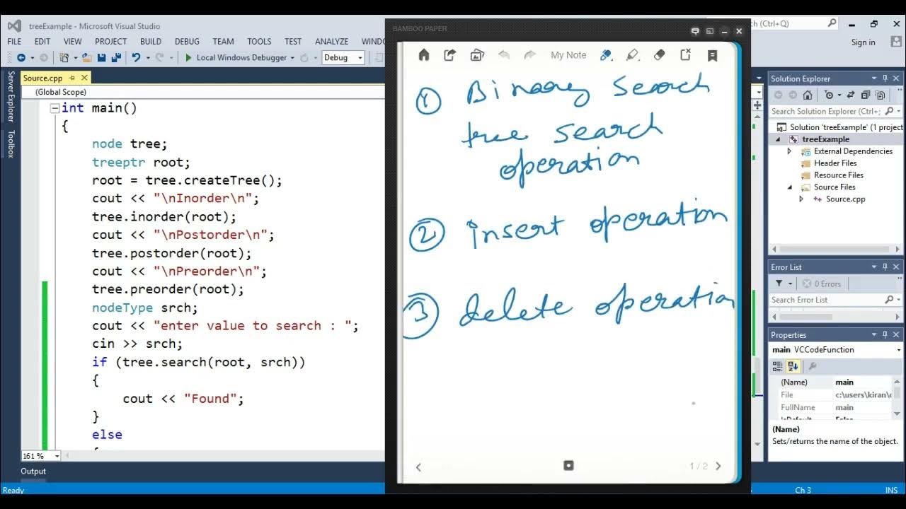 binary search tree operation - YouTube