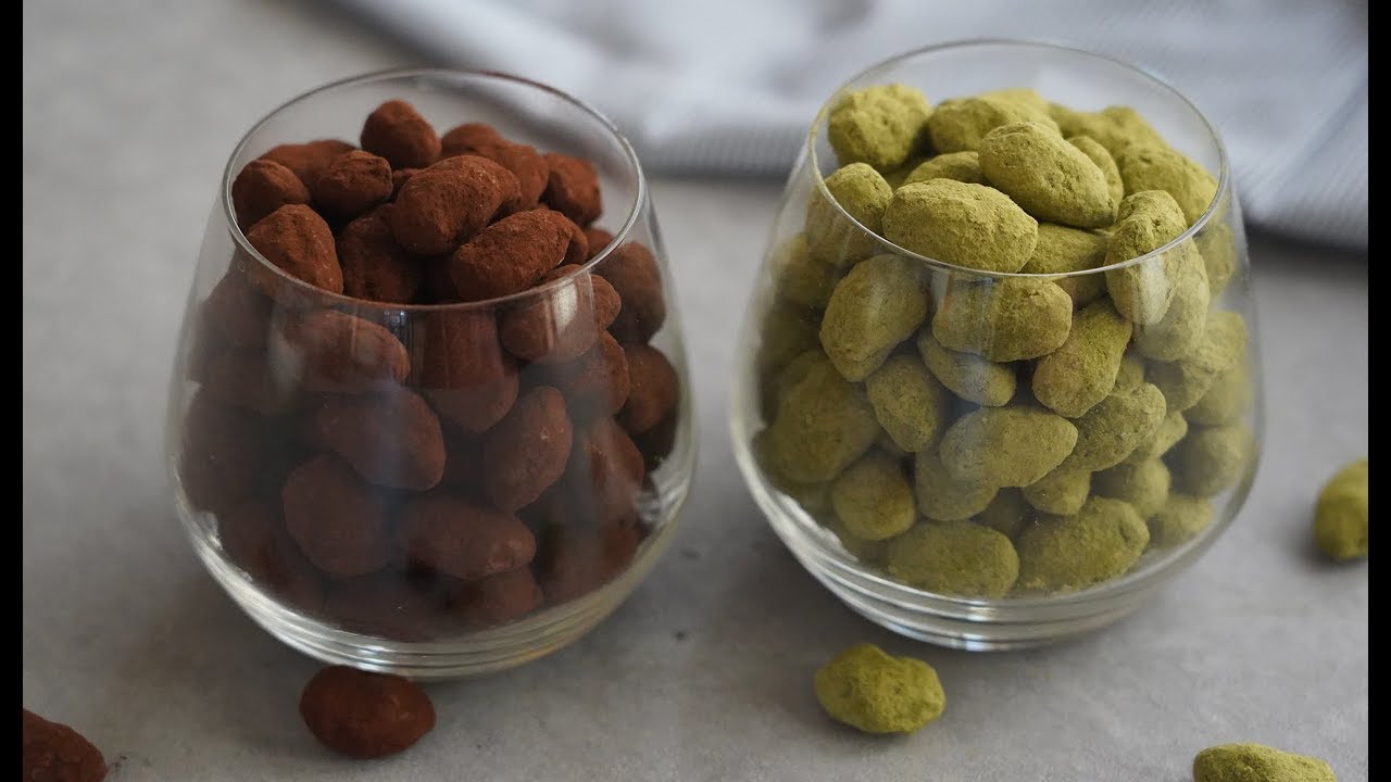 녹차 아몬드초코렛 & 아몬드초콜렛 만들기 : green tea amande chocolat & amande chocolat ...
