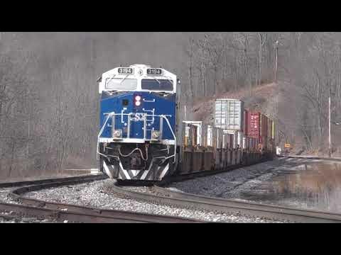 CSX at Sand Patch, Pa - YouTube
