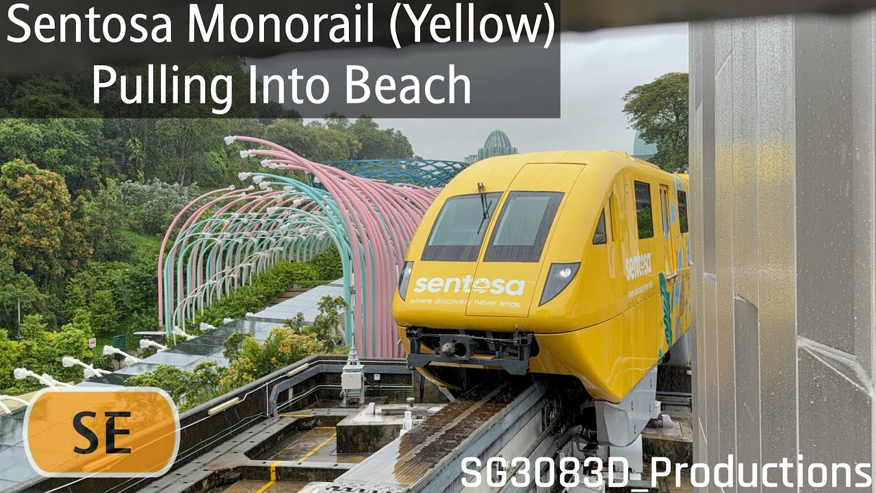 [SDC][Fresh Dispatch!] HTC Monorail [Yellow] - Pulling Into S4 Beach (» VivoCity)(SE) - YouTube