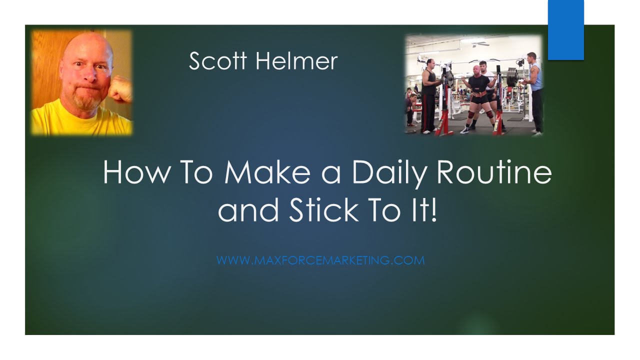 How To Make A Daily Routine And Stick To It Easy First Steps YouTube How To Make A Daily Routine And Stick To It Easy First Steps YouTube