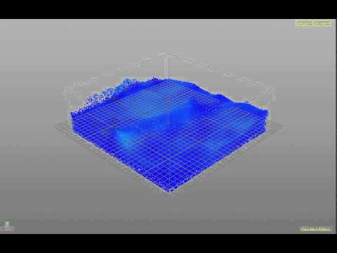 Easy Houdini water flow Expeiment05 wave