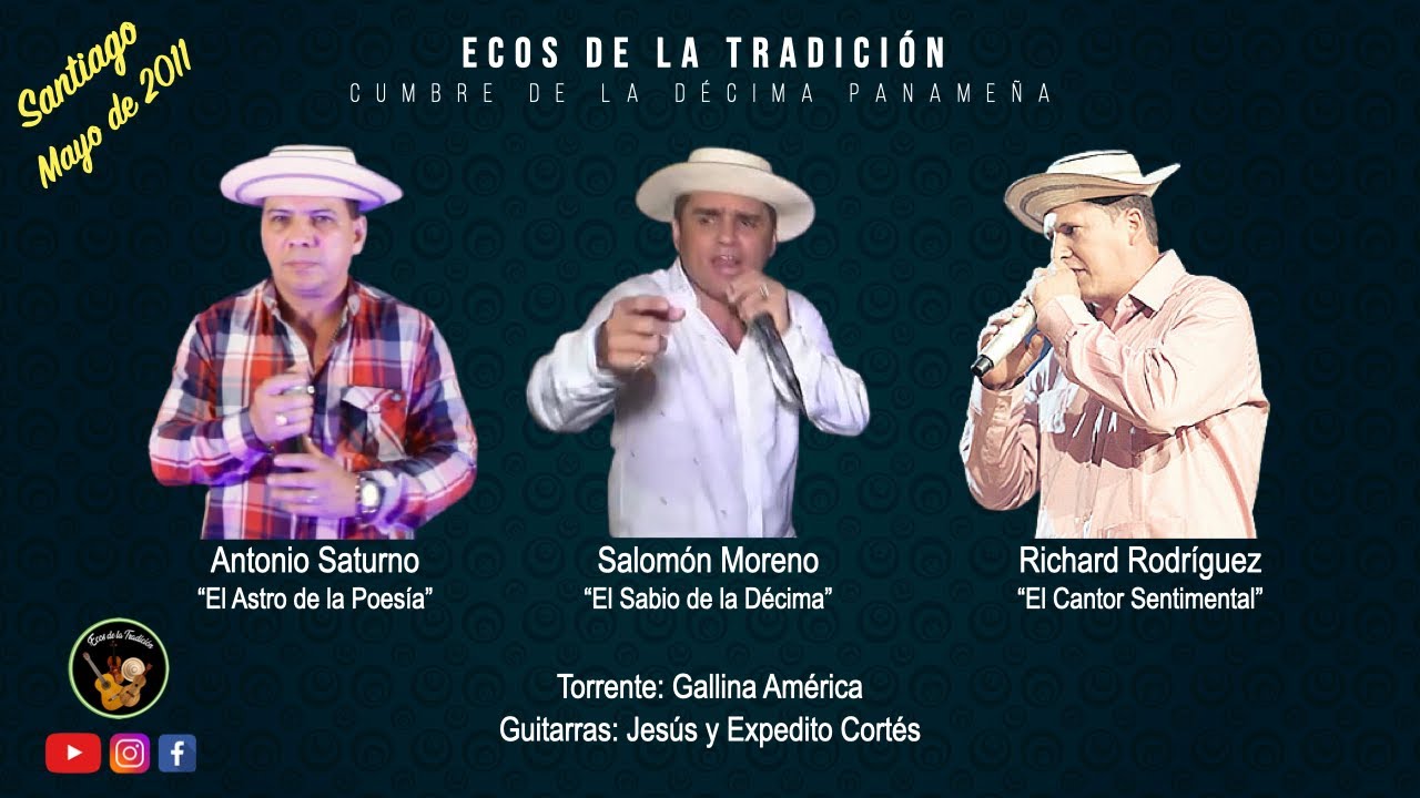 Antonio Saturno, Salomón Moreno y Richard Rodríguez - Gallina América ...