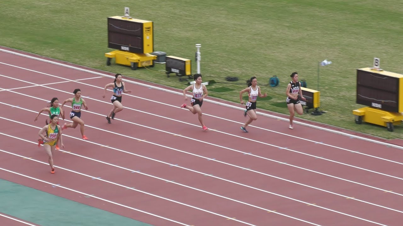 女子100m 24組 千葉県記録会2025 - YouTube