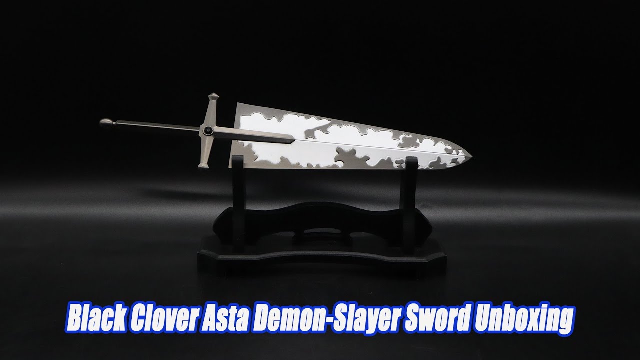 Black Clover Asta Demon-Slayer Sword Unboxing - YouTube