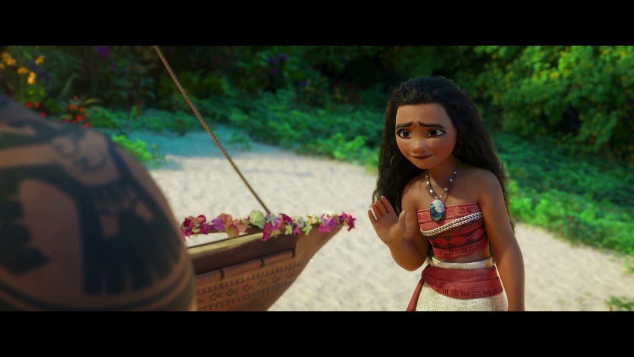 Moana - Maui says goodbye to Moana 4k - YouTube