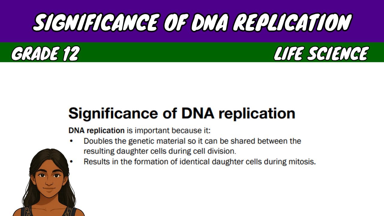 Significance of DNA Replication | Grade 12 Life Science - YouTube
