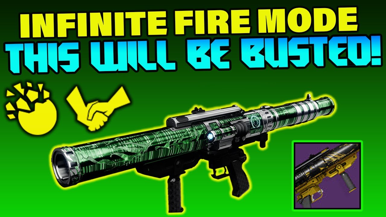Infinite Fire No Relods! This Strand Rocket Launcher Will Be Busted ...