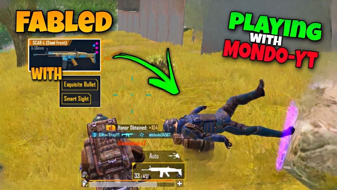 Fabled Scar-L|Duo Vs Squad @Mondo-YT |Fabled Boss| Metro Royale Chapter ...