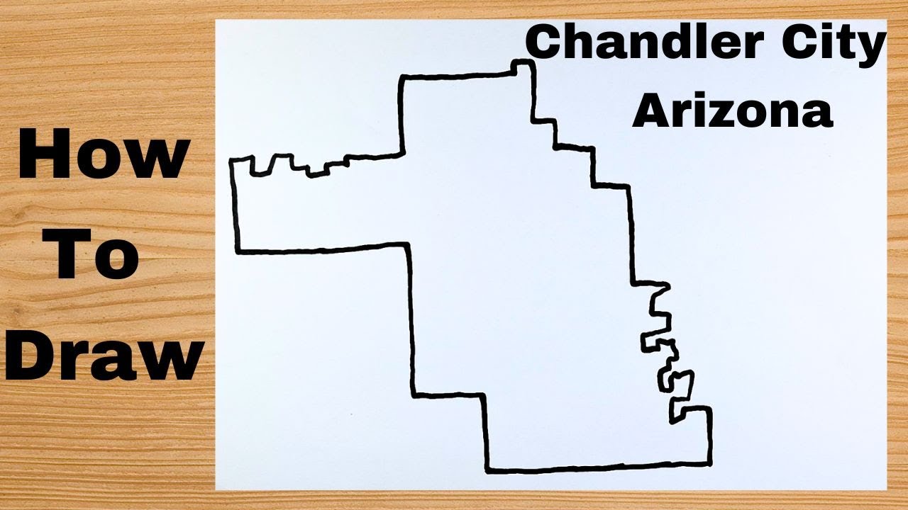 Drawing Chandler City Map - United States - YouTube