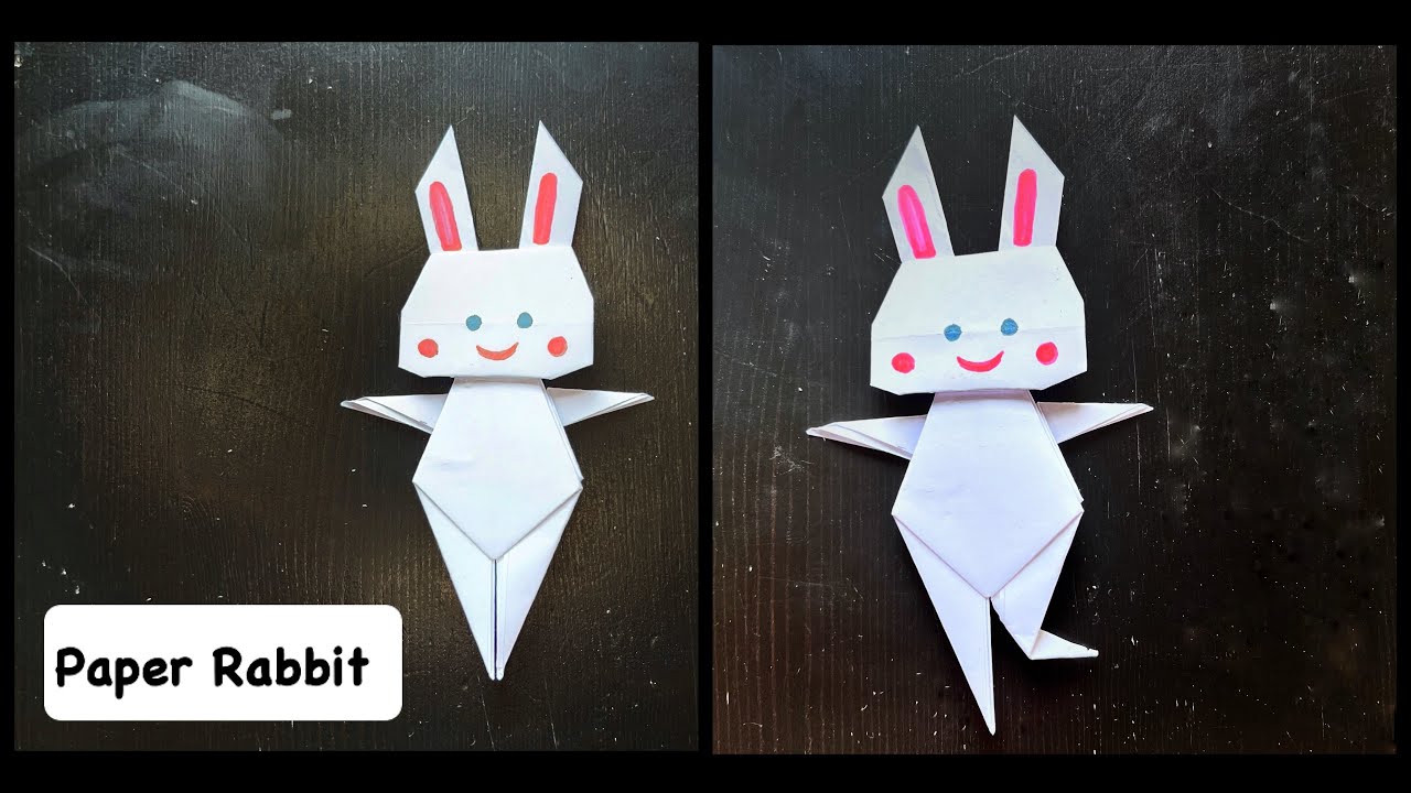 Paper Rabbit Craft | Dancing Rabbit DIY | Origami Crafts - YouTube