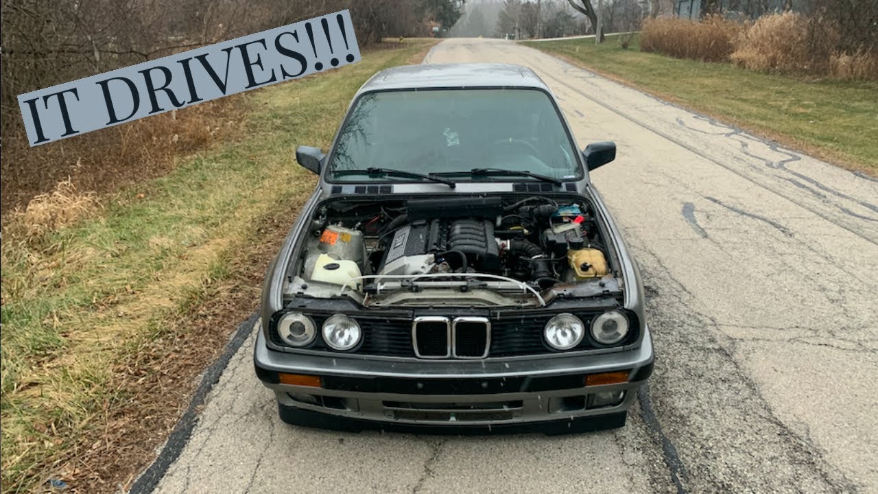 The M50 E30 gets a cooling system and takes its first steps!!! - YouTube