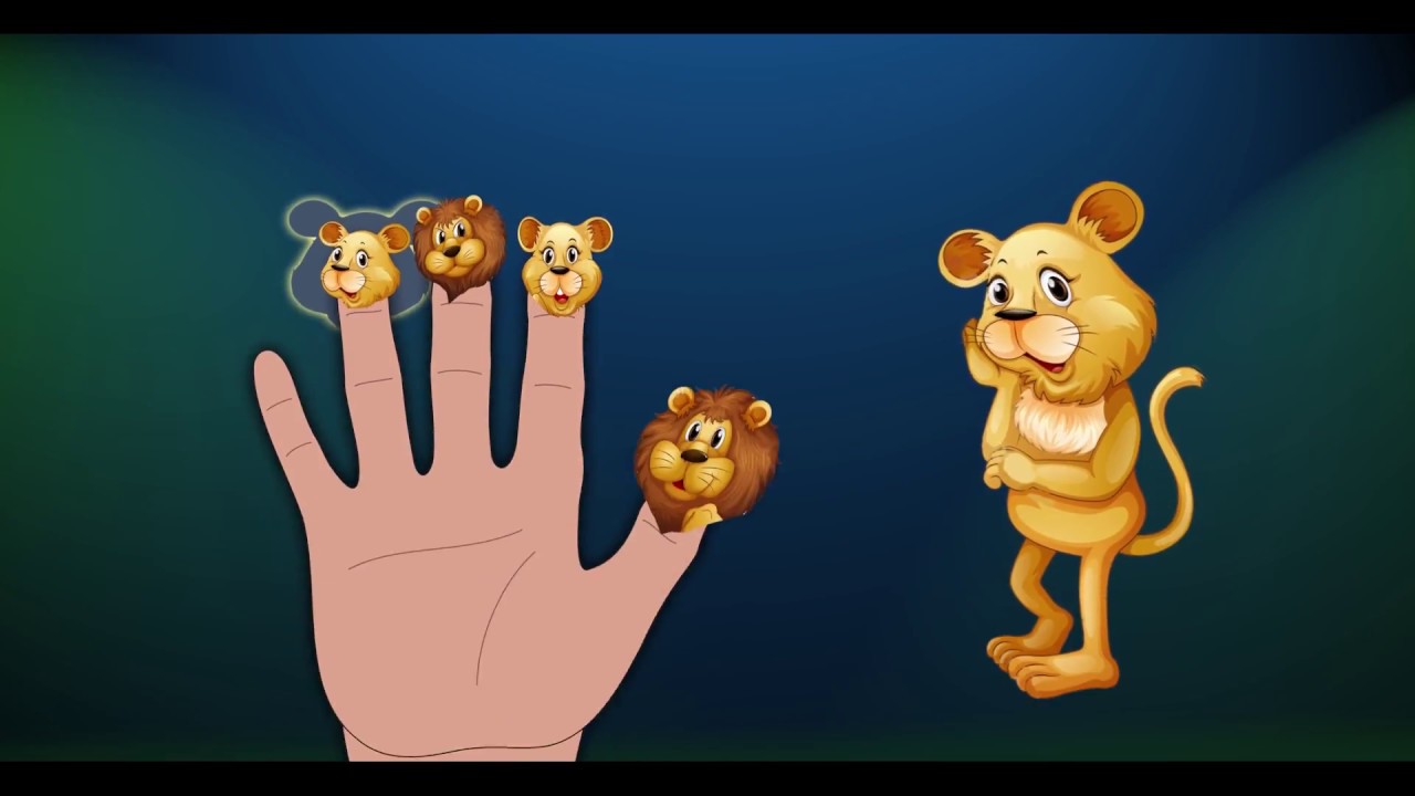 Lion Daddy Finger Song (finger family) Bad Lion family & songs ...
