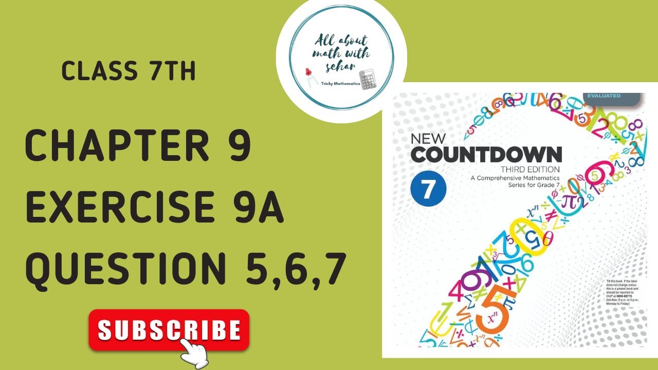 new countdown third edition class 7th chapter 9 exercise 9a question 5,6,7 - YouTube