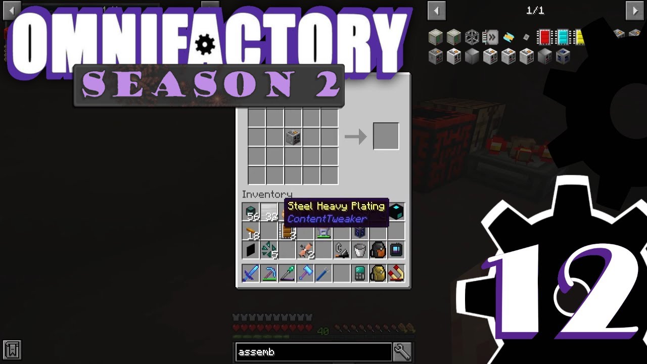 Minecraft Omnifactory Modpack - S2E12: BIG Crafting! - YouTube