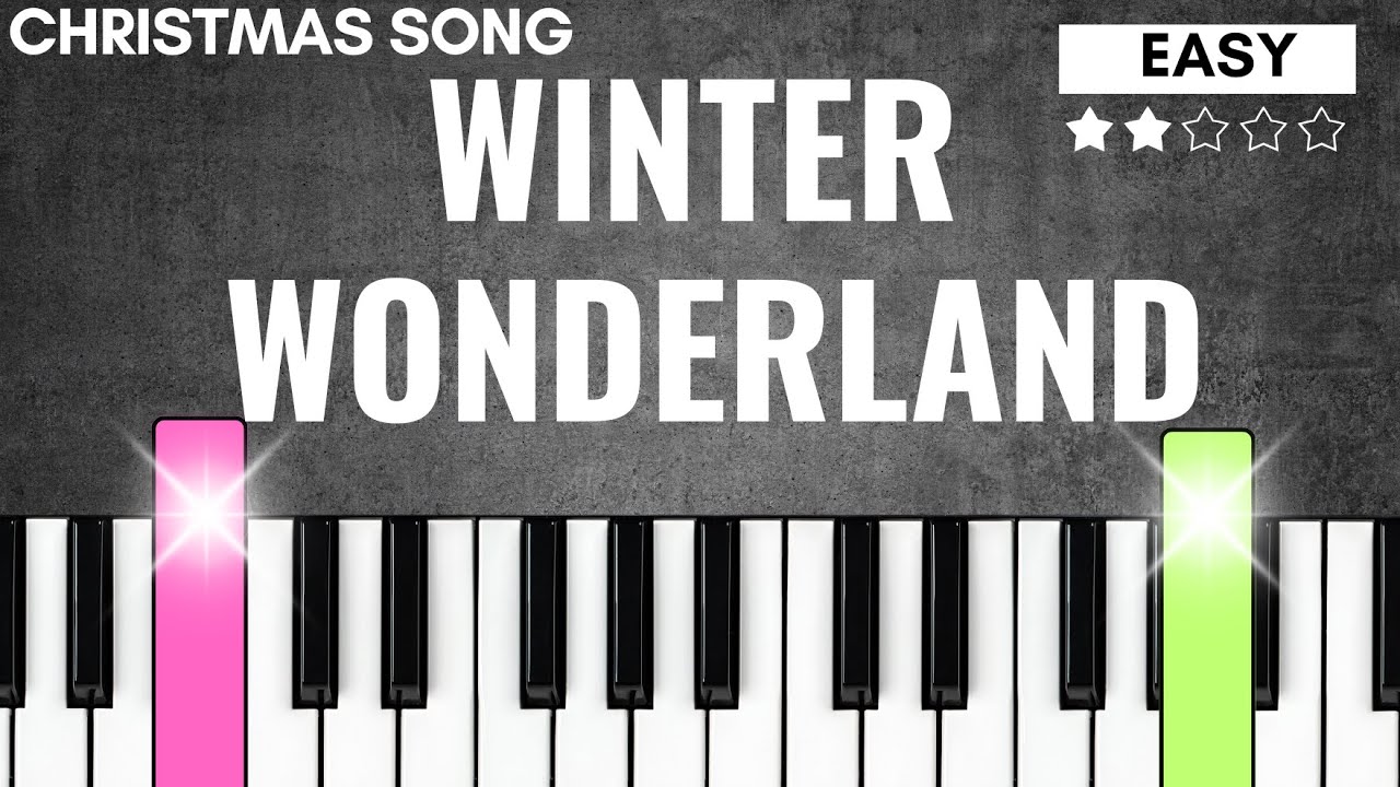 Winter Wonderland - Christmas Song | MEDIUM Piano Lesson - YouTube
