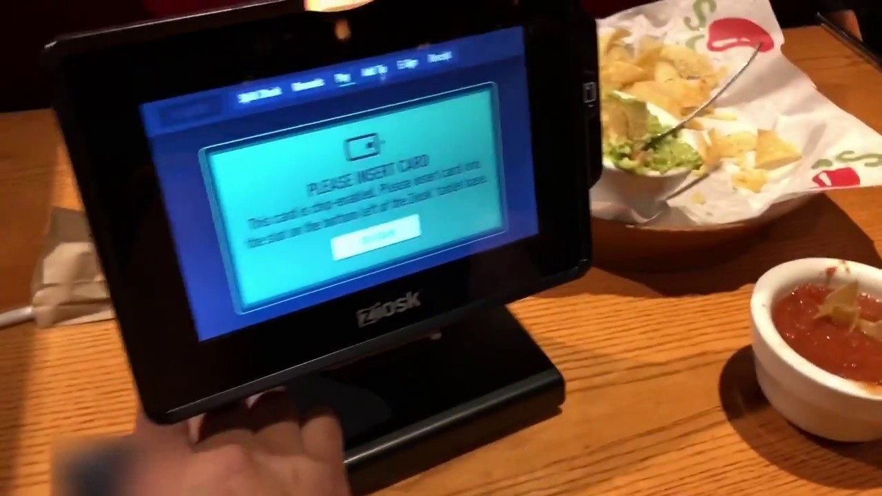 Using a chip card on a Ziosk - YouTube