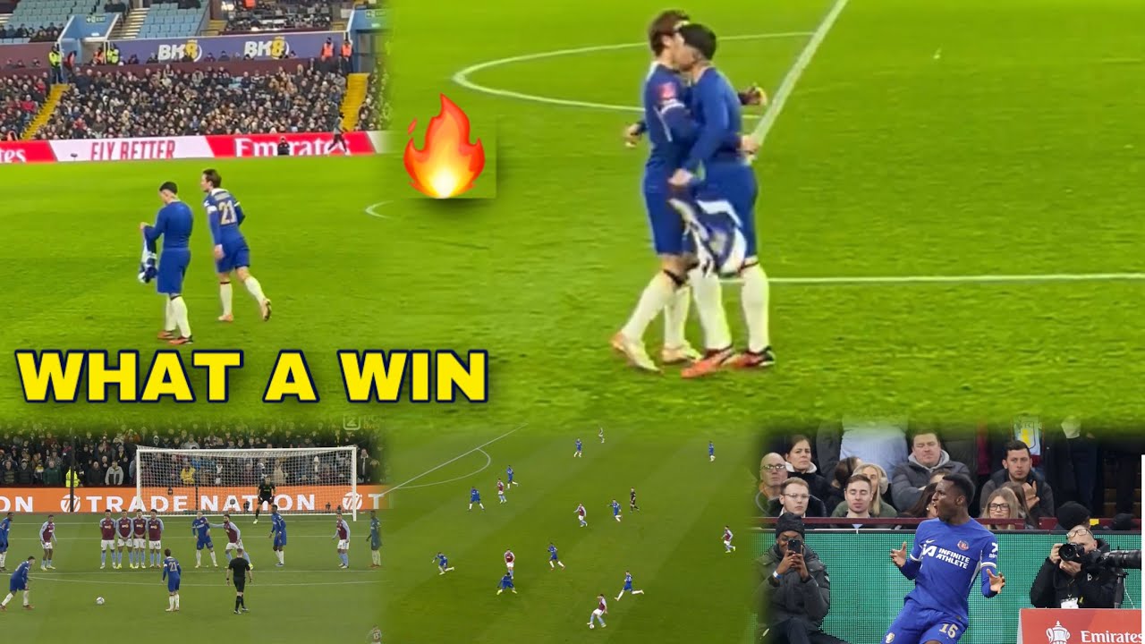 Chelsea 3-1 Aston Villa | Enzo Free Kick, Caicedo All goals and ...