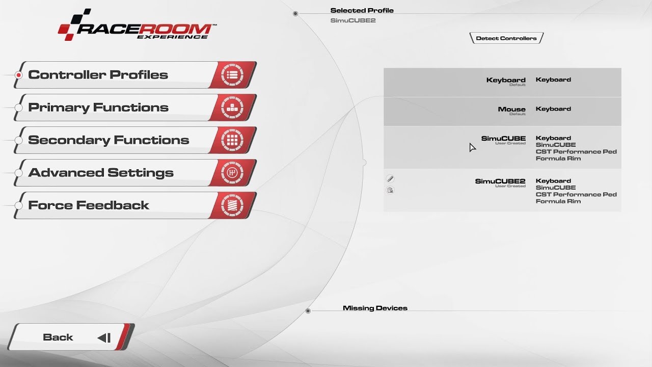 Race Room Experience Simucube Direct Drive Wheel FFB Settings Guide ...