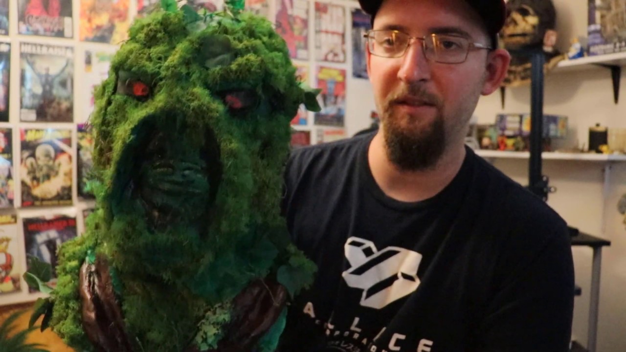 Swamp Thing Mask Homemade - YouTube