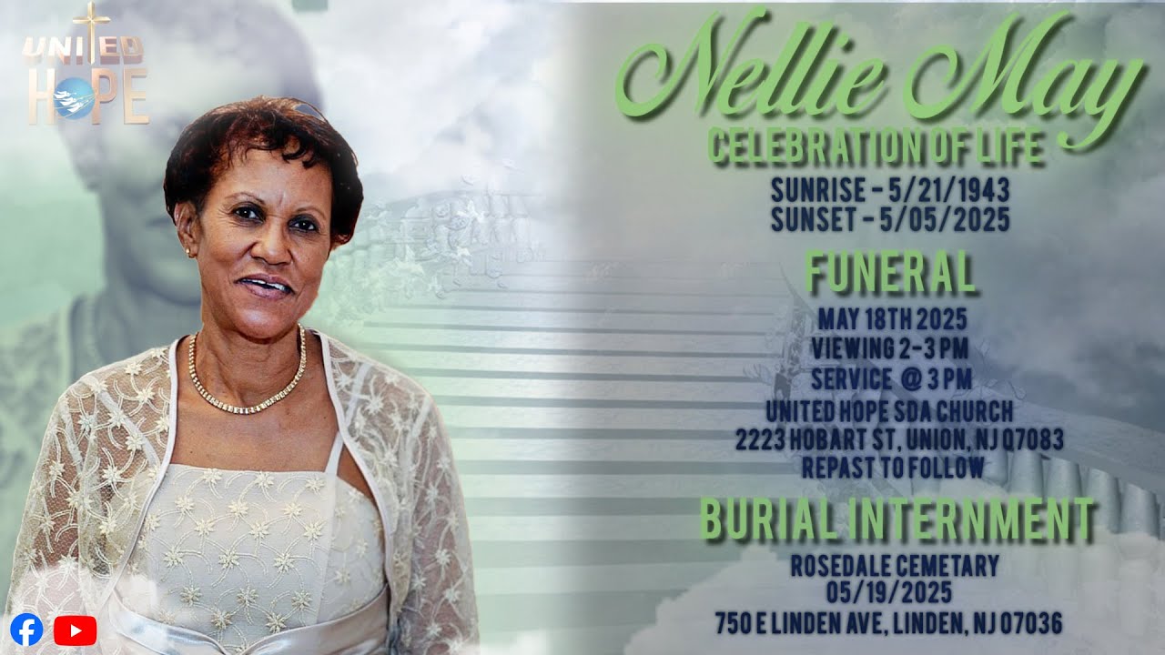 MEMORIAL SERVICE FOR NELLIE MAY | MAY 18, 2025 | 3:00 PM - YouTube
