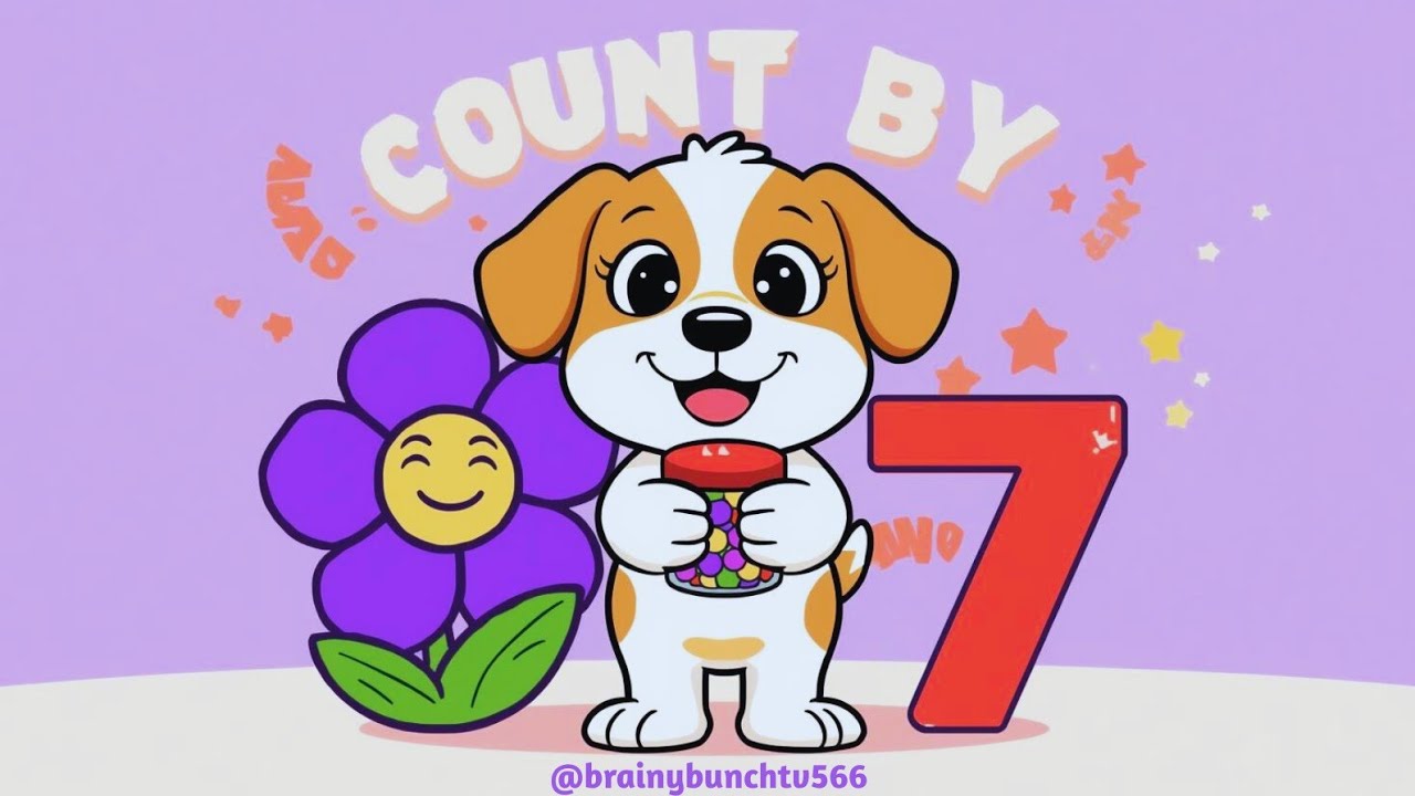 Count by 7s! Fun Flowers & Candy Jars Math Song for Kids | Brainy Bunch ...