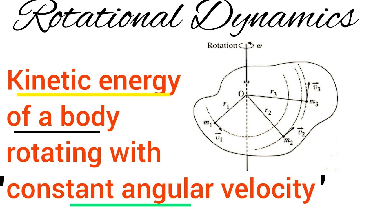 Kinetic energy of a body rotating with constant angular velocity - YouTube