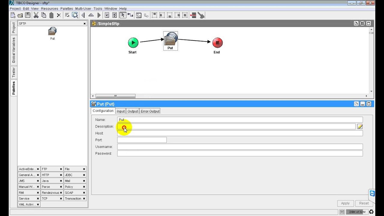 SFTP Using Tibco Designer - YouTube