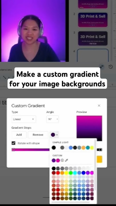 💡Using Google Slides to make custom gradients | See full video for more tips & tricks to make ...