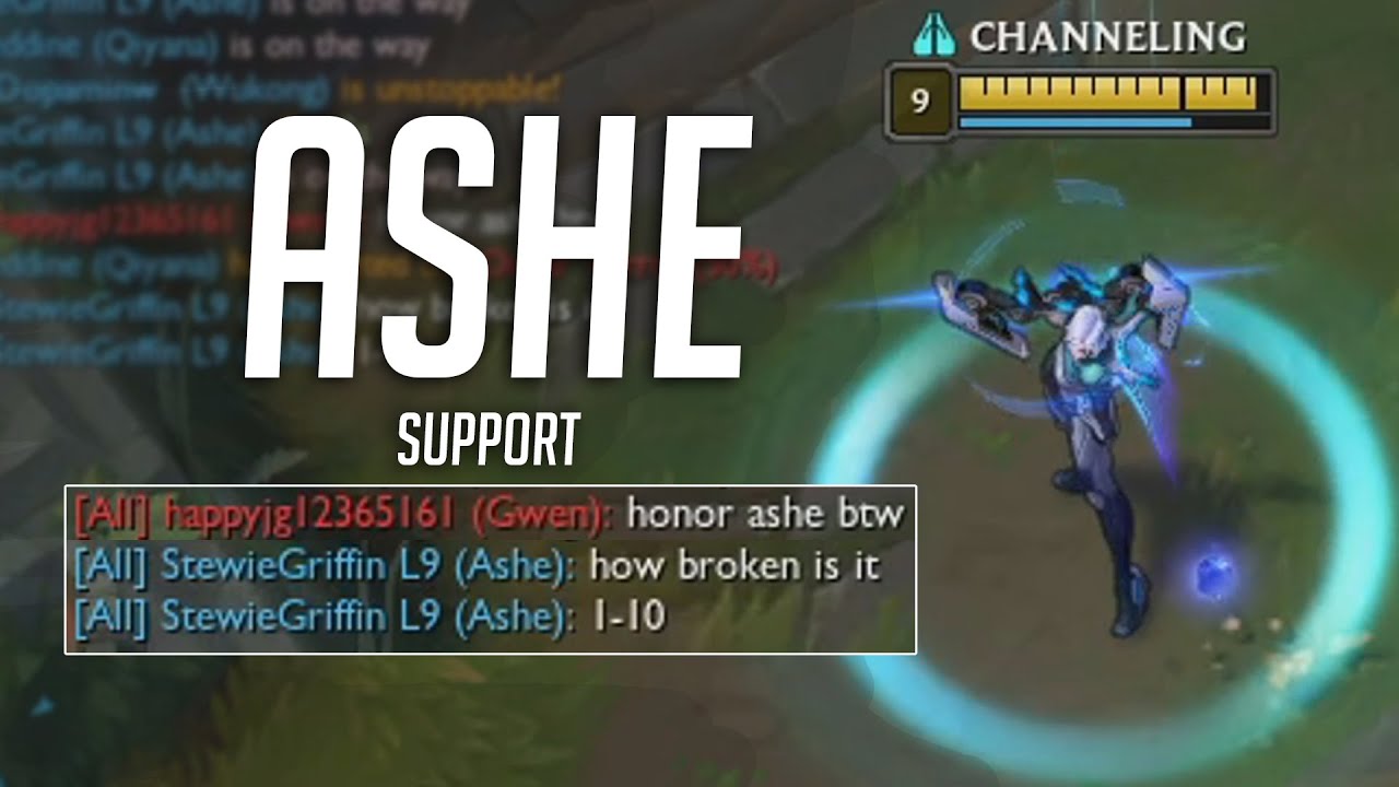 Proving Ashe Support is BROKEN - YouTube
