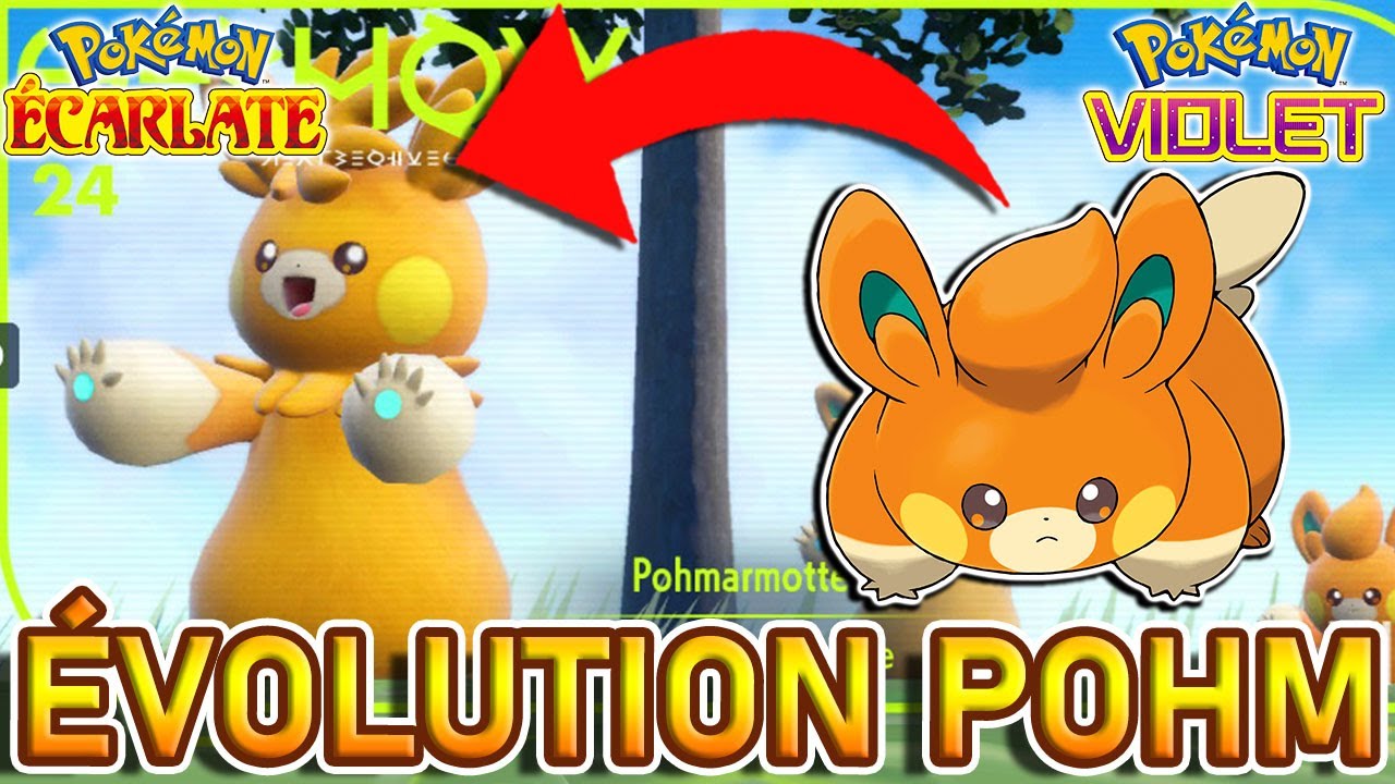 EVOLUTION de POHM et POHMOTTE en POHMARMOTTE | Pokémon Violet et ...