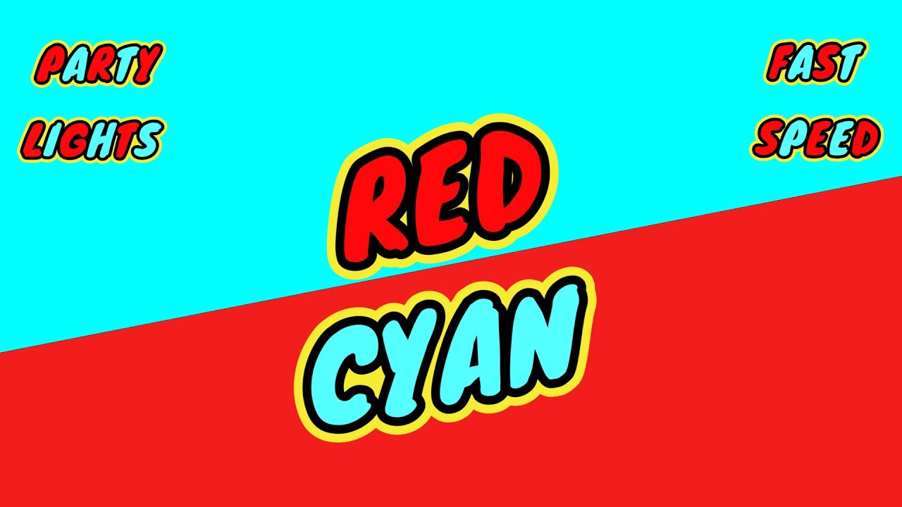 Fast Speed Color Changing Red & Cyan- 1 Hour 4K. - YouTube