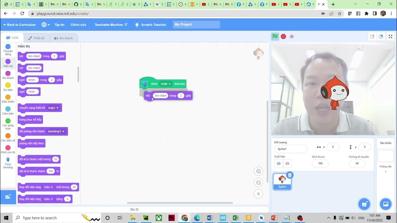 [Scratch AI] Nhận diện Hành vi và Cảm xúc khuôn mặt - YouTube