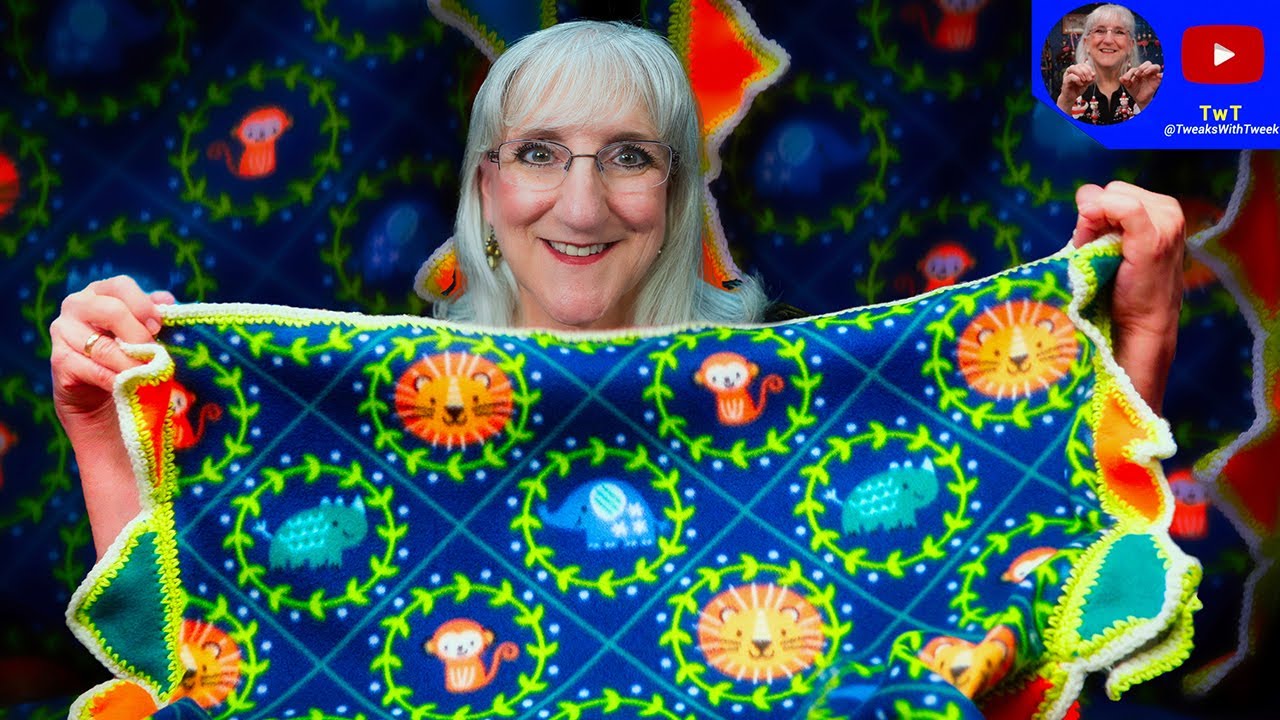 Crocheting a Tiny Snuggly Fleece Blanket for Babies - You Won't Believe ...