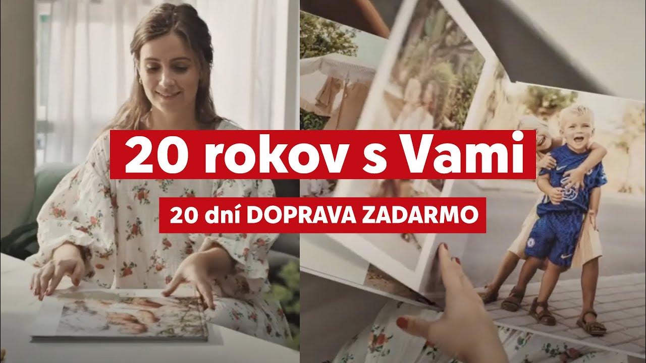 CEWE fotokniha oslavuje už 20 rokov s Vami | 20 dní DOPRAVA ZADARMO! - YouTube