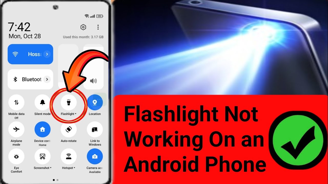How To Fix Flashlight Not Working On an Android Phone | Flashlight Camera In Use Problem - YouTube