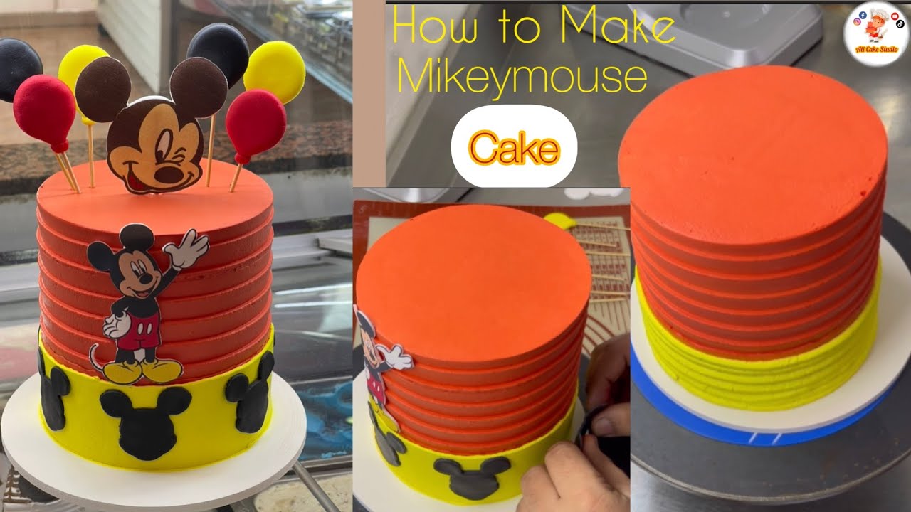 mickey mouse cake decoration|mickey mouse cake topper tutorial|mickey ...