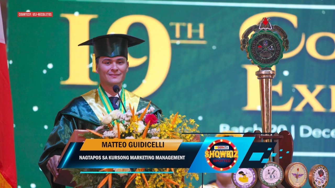 Matteo Guidicelli, nagtapos sa kursong Marketing Management - YouTube