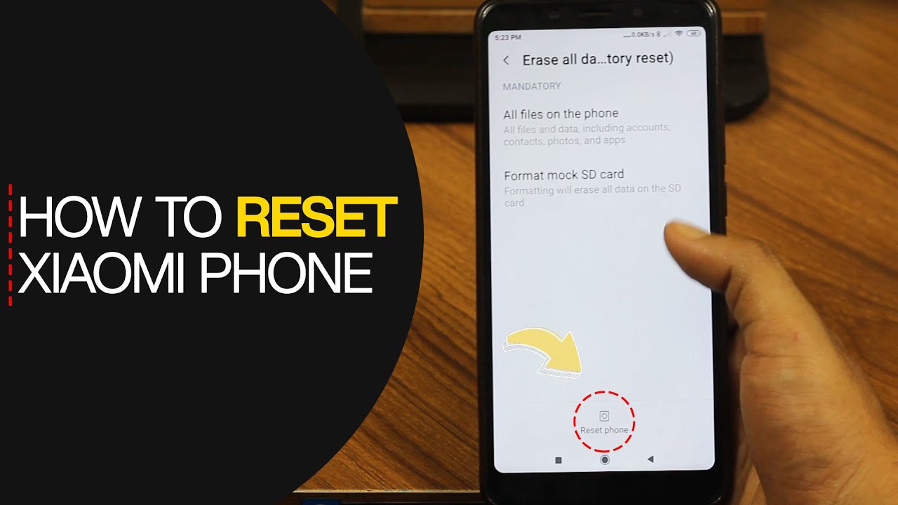 How To Factory Reset All Xiaomi Phone - YouTube