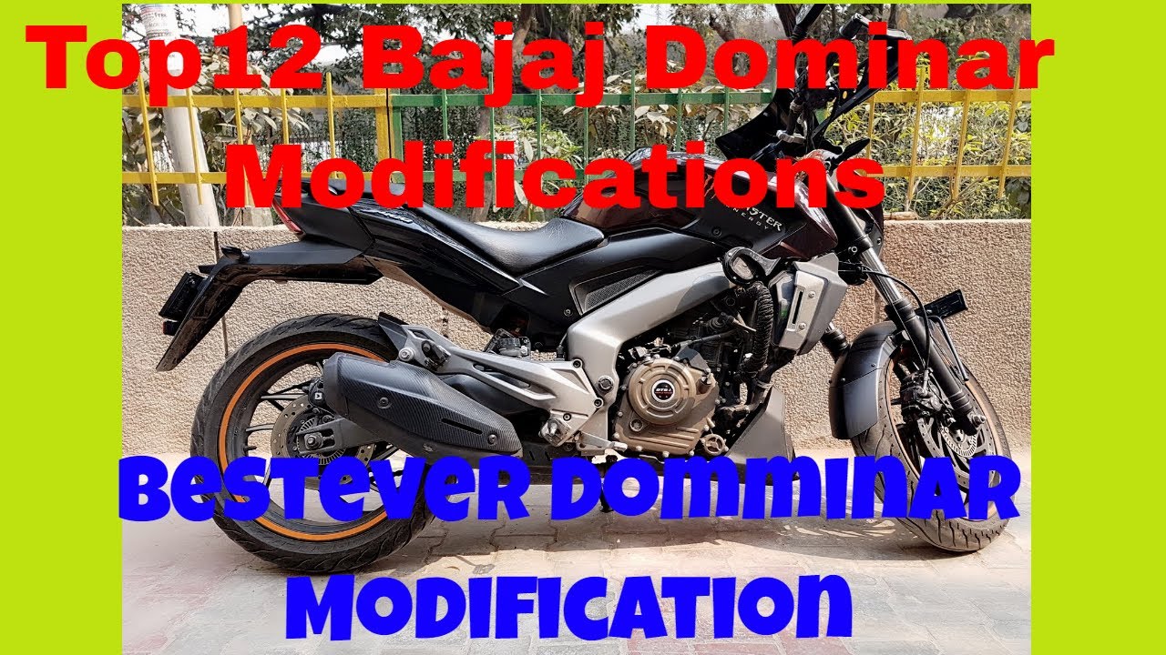 Top12 Bajaj Dominar Modifications in hindi//Best Dominar Modification ...