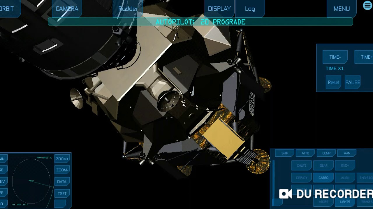 CSM-LEM UN-DOCKING FOR LUNAR ORBIT INSERTION - YouTube