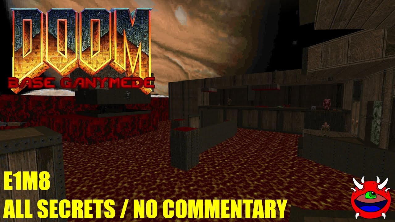 Doom: Base Ganymede - E1M7 - UVMAX No Commentary - YouTube