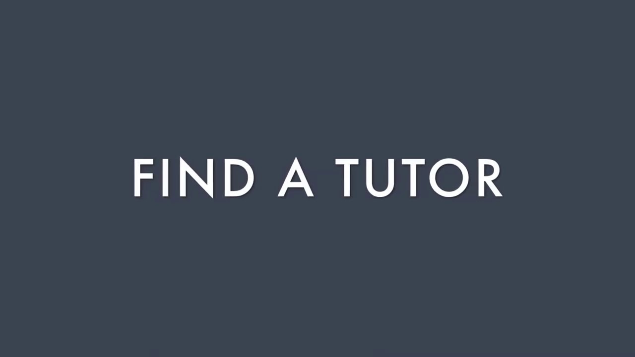 Tutor2U: Find a tutor - YouTube