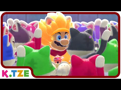 Alle Katzen auf einem Haufen 😳😂 Bowsers Fury | K.Tze