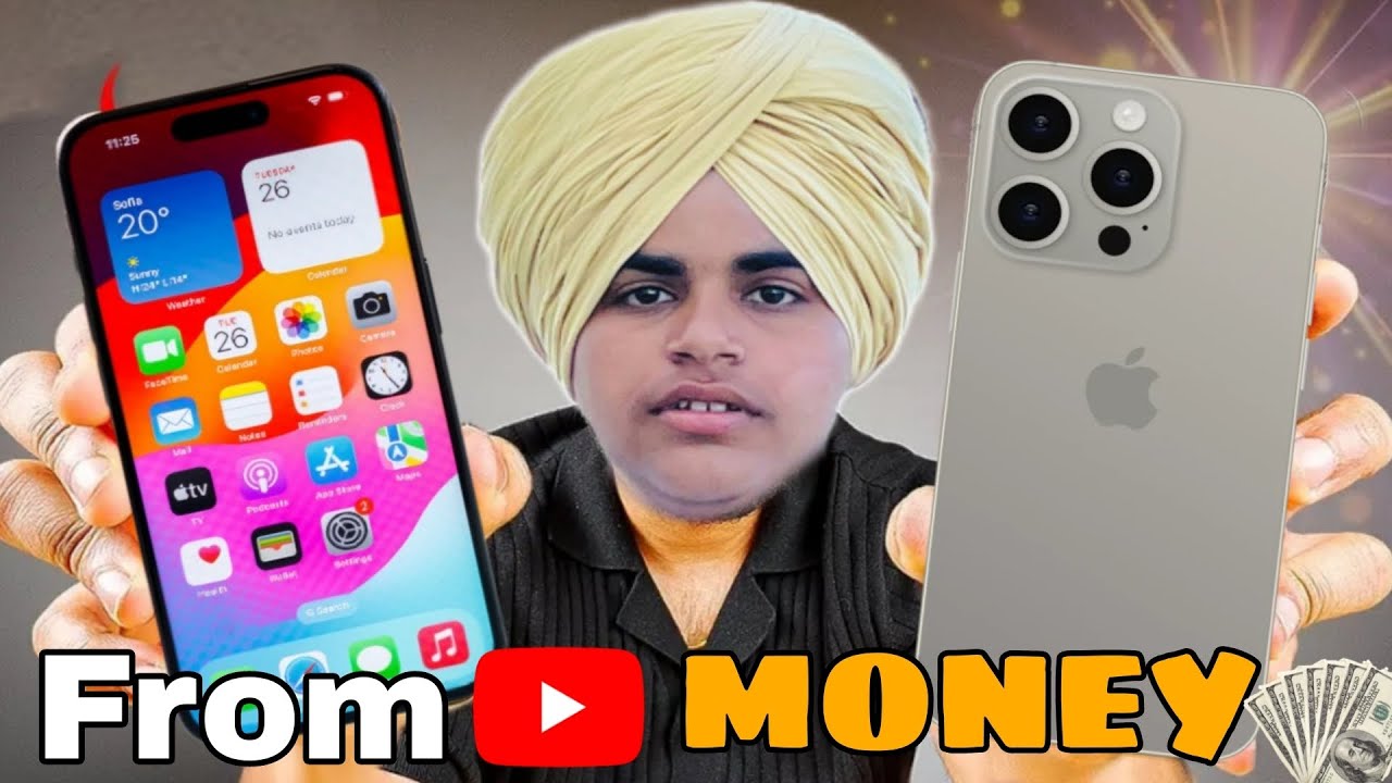 My First iPhone🔥 from YouTube Money 💰 🤑 - YouTube
