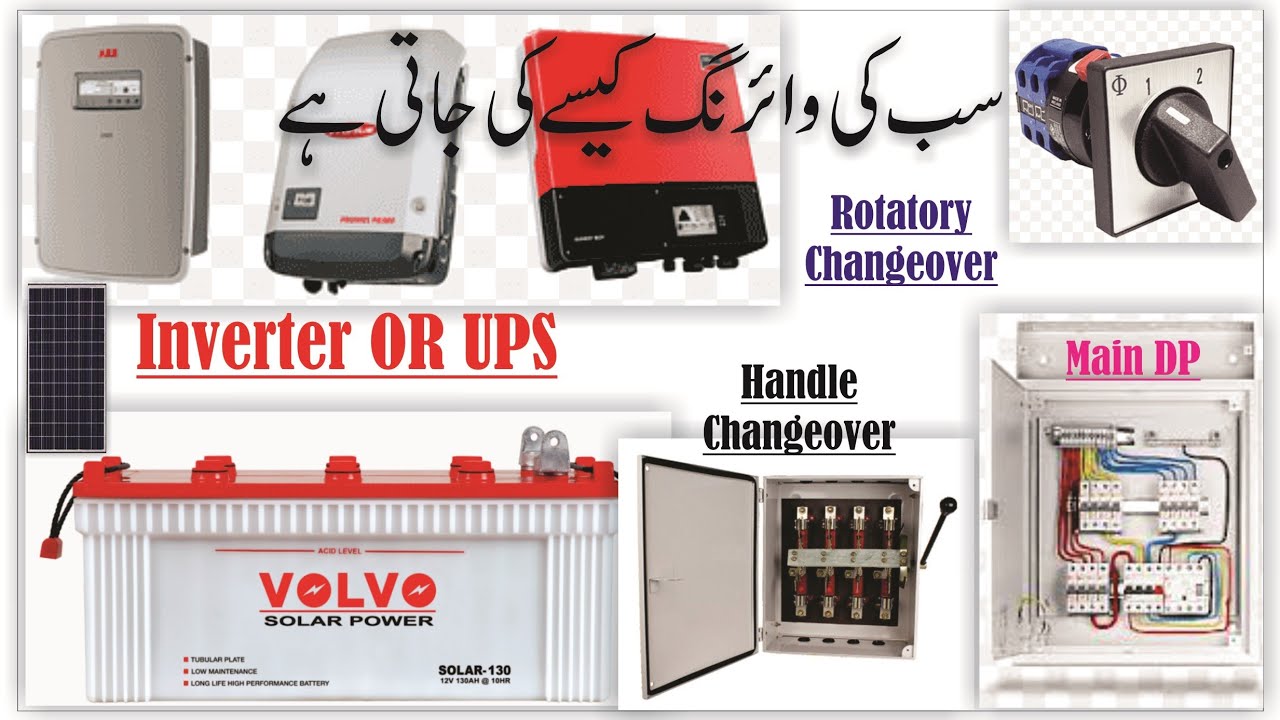 Complete UPS,Wapda,AC,Generator and Solar system wiring at home ...