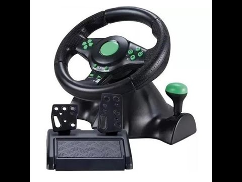 Unboxing Volante Racer 4 Em 1 Xbox 360 Ps3 Ps2 Pc Pedal Cambio Knup Kp5815a