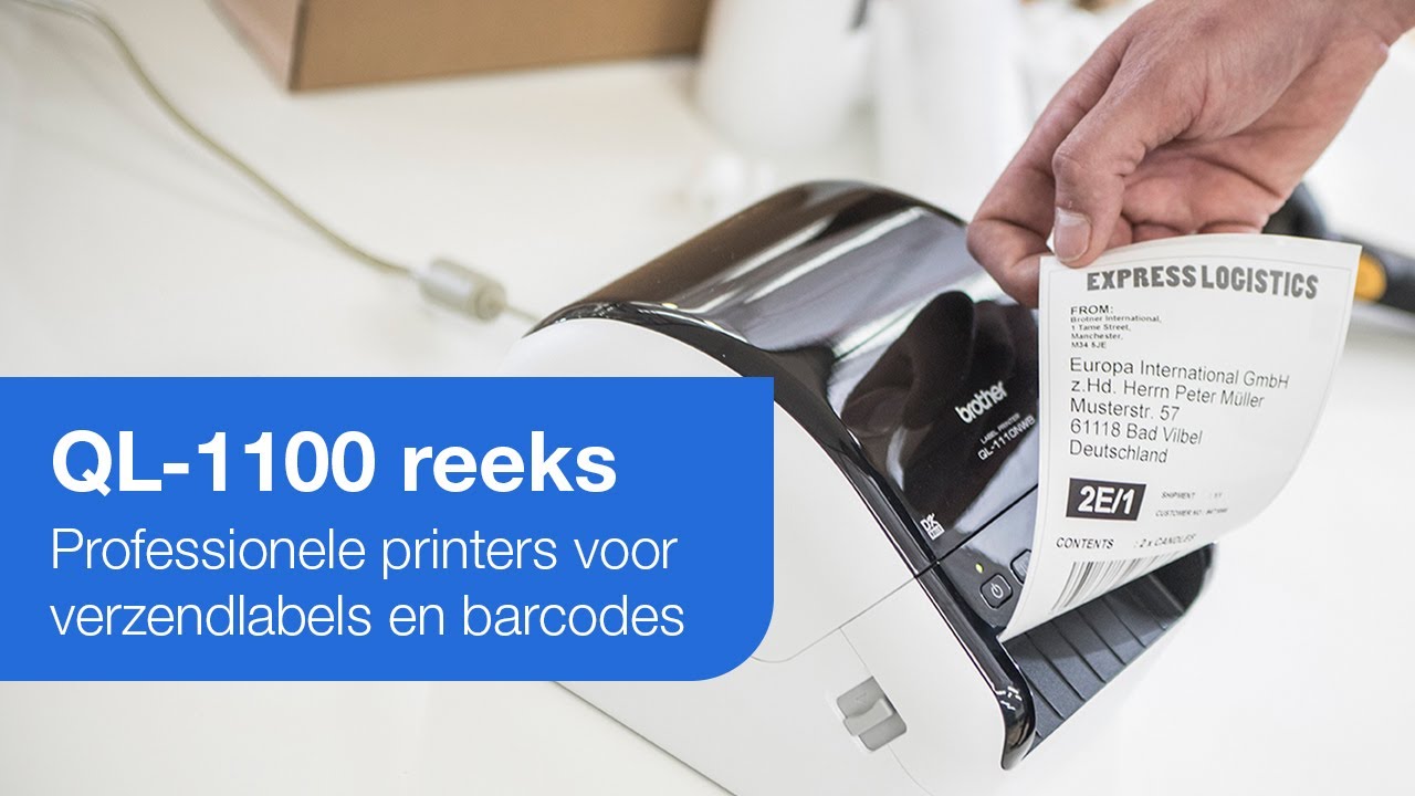 QL-1100 reeks van Brother - Printers voor verzendlabels met barcodes ...